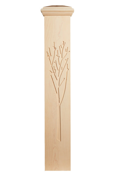 Winter Tree Post – Custom Newel Posts
